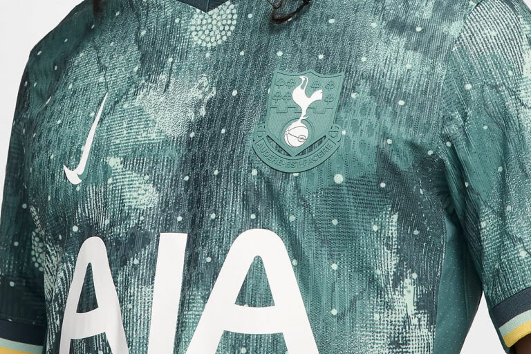 Why the iconic Nike tick is sideways on Tottenham's new third kit ...