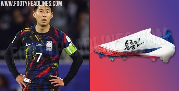 First images of Heung-min Son 2025 signature Adidas boots leak online ...