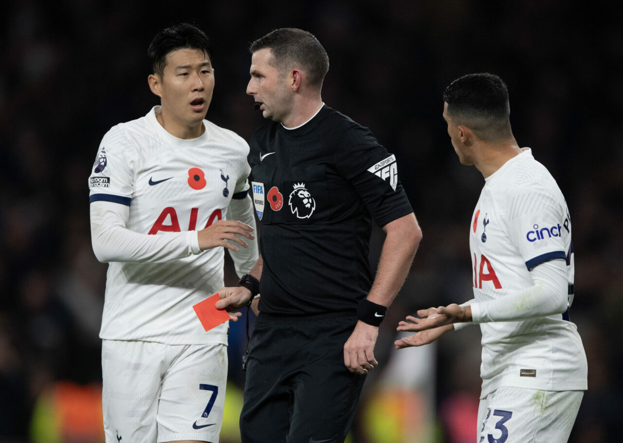 Tottenham players with most red cards ever - Heung-min Son makes the ...