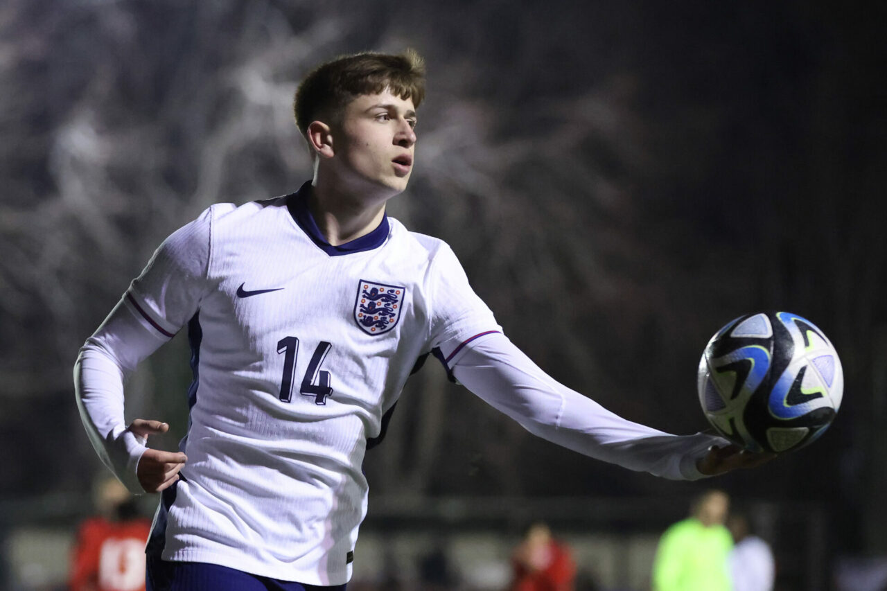 Tottenham's Mikey Moore impresses for England U19s despite starting XI ...