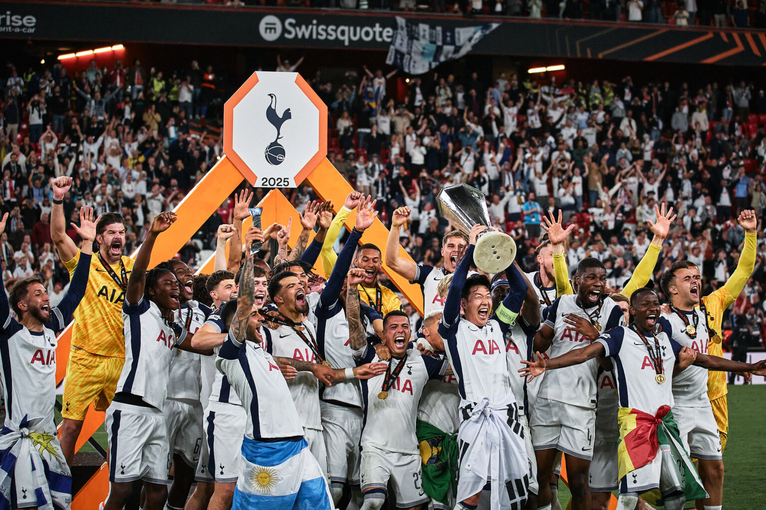 WWE send a gift for Tottenham Hotspur to use in Europa League trophy ...