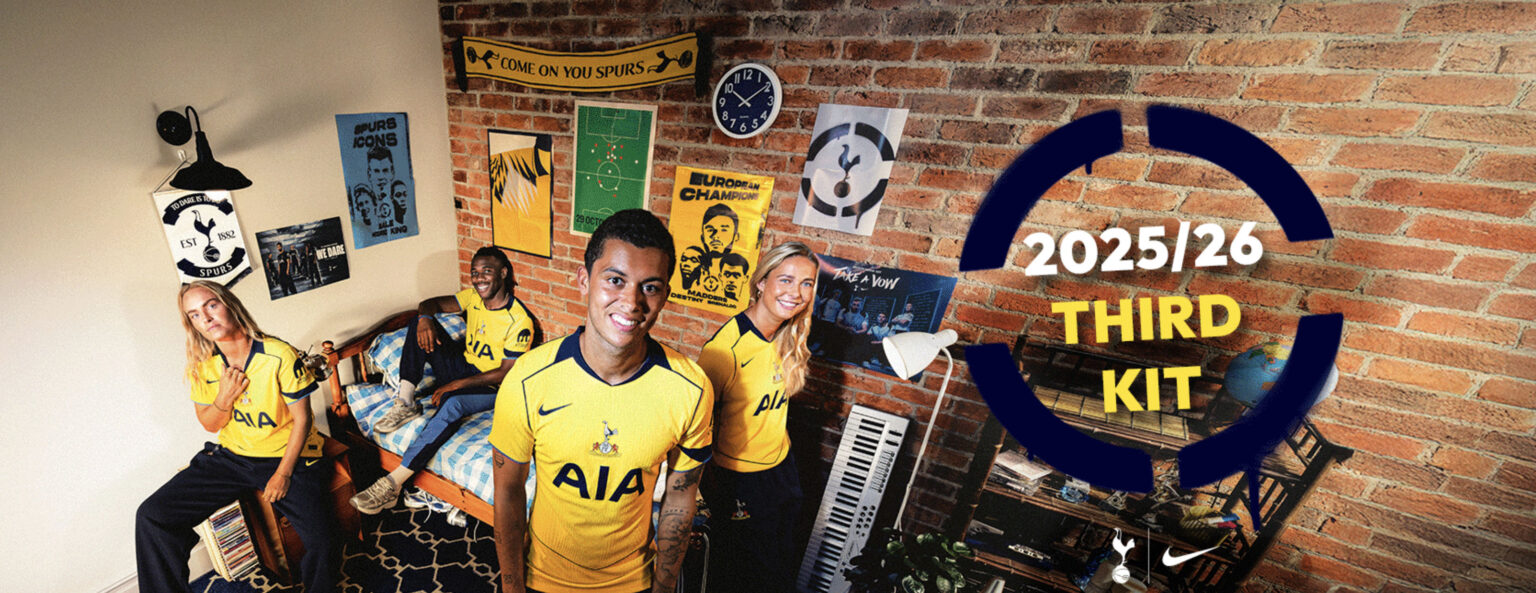 Tottenham Hotspur release new yellow 2025/26 third kit - Total 90 ...
